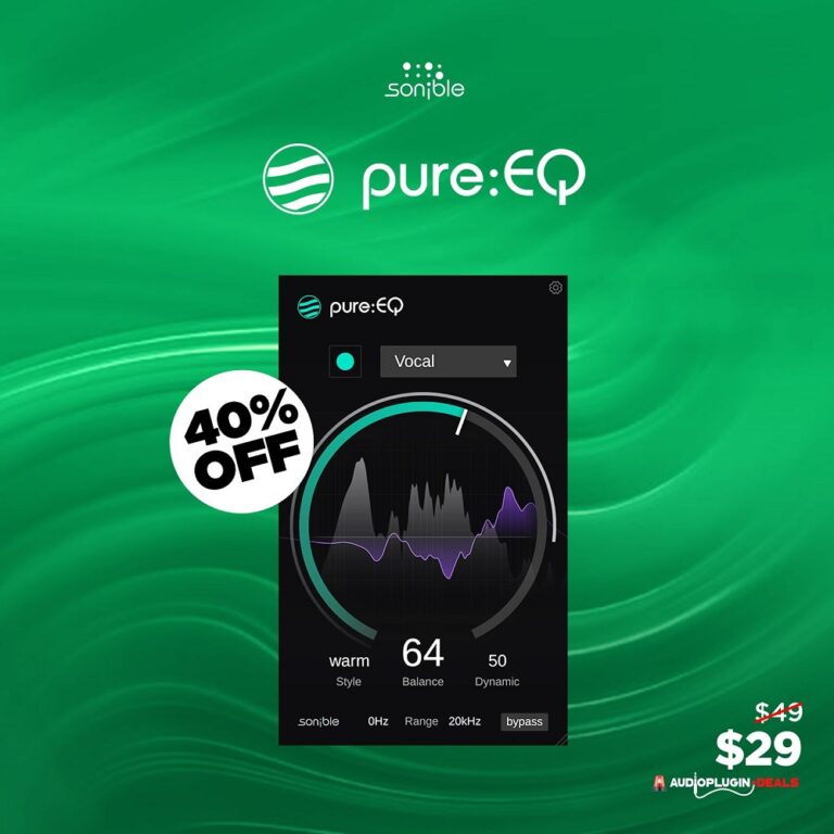 pure:EQ by Sonible | AIを活用したEQが40%OFF - DTM プラグイン News
