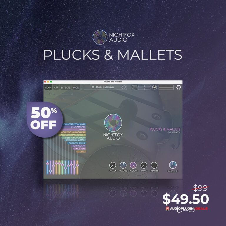 Plucks & Mallets by Nightfox Audio | 11種類の楽器が50%OFF - DTM プラグイン News