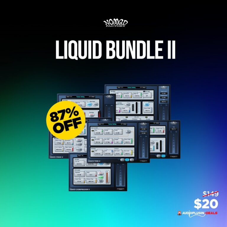 Liquid Bundle II by Nomad Factory | 6つの必須ミックス&マスタリングツールが87%OFF - DTM プラグイン News