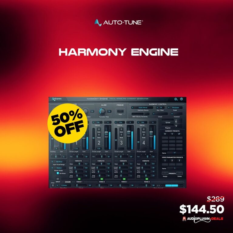 Harmony Engine Evo by Antares Tech | プロ品質のボーカルハーモニーを作成できるプラグインが50%OFF - DTM プラグイン News